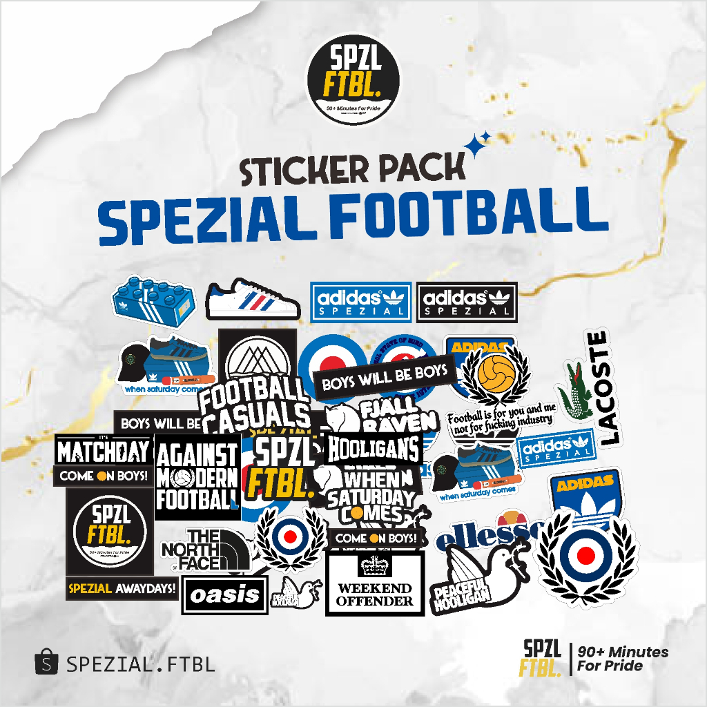 Jual STICKER PACK SPEZIAL FOOTBALL - STIKER FOOTBAL CASUAL, STIKER ...
