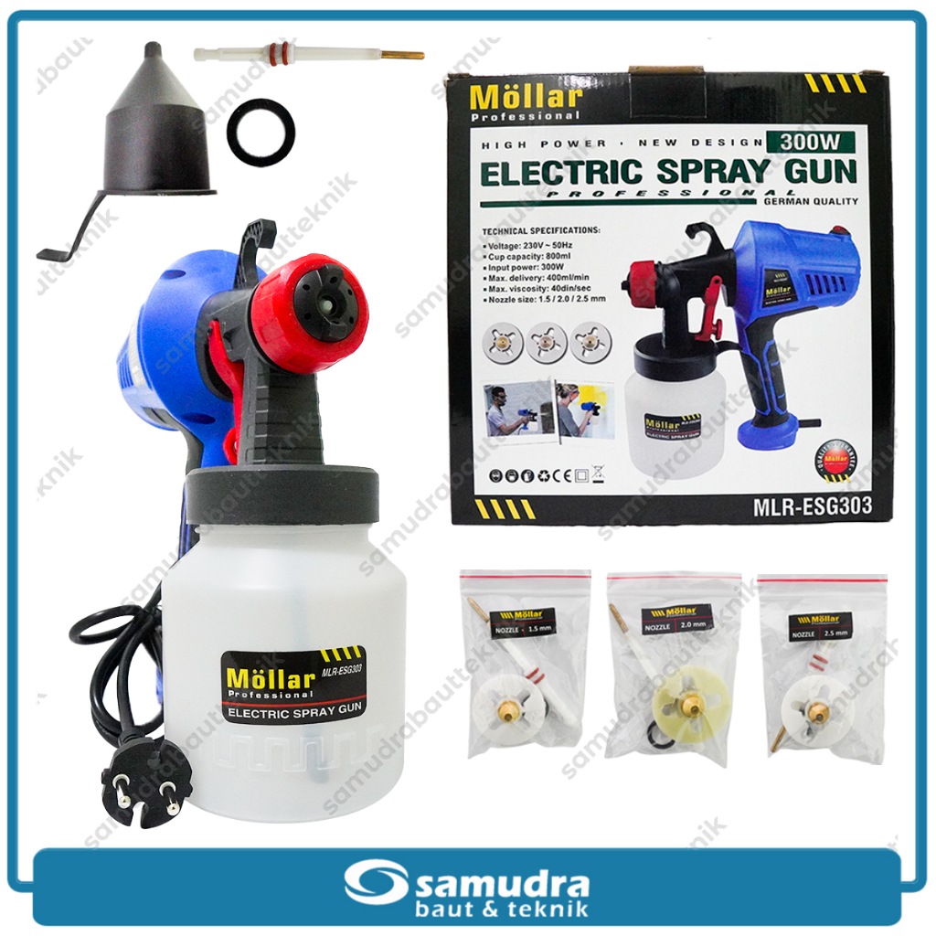 Jual Mesin Spray Gun MOLLAR ESG303 Alat Semprot Cat Minyak Tembok ...