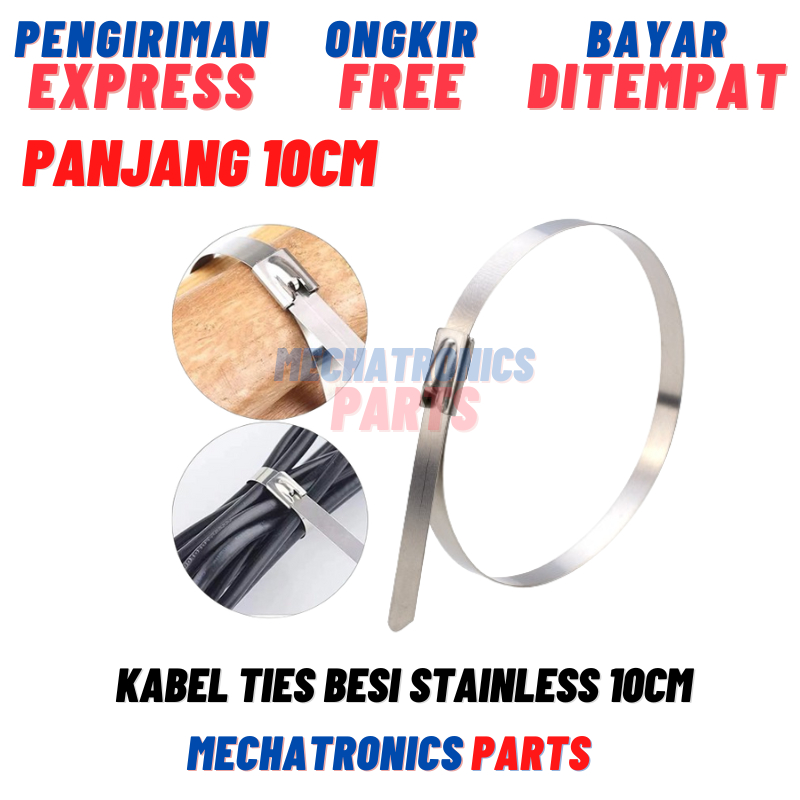 Jual Kabel Ties Besi Stainless 10cm 30cm 40cm 60cm Cable Knalpot Klem ...