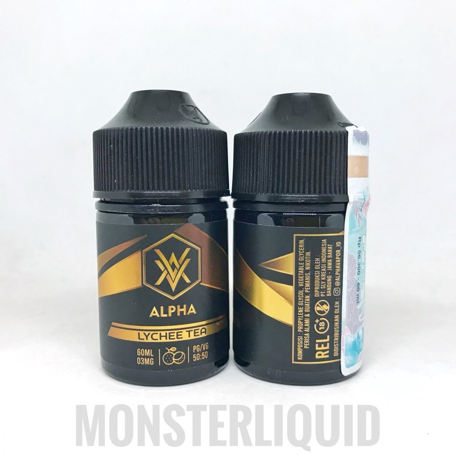 Jual ALPHA LYCHEE TEA ICE BY ALPHA VAPOR 3MG 60ML | Shopee Indonesia