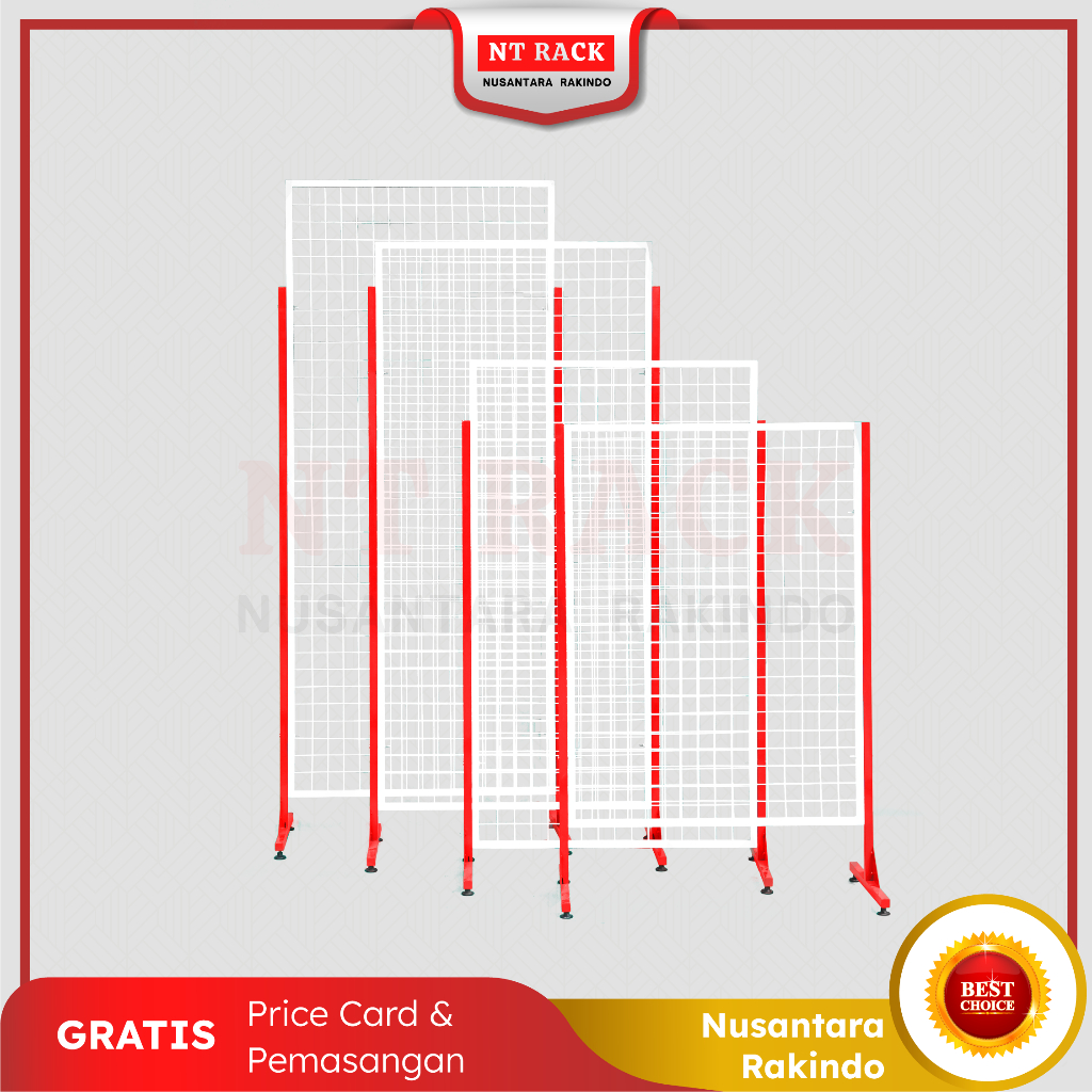 Jual RAK MUNDO STANDING RAM BACKMESH DISPLAY TIANG | Shopee Indonesia