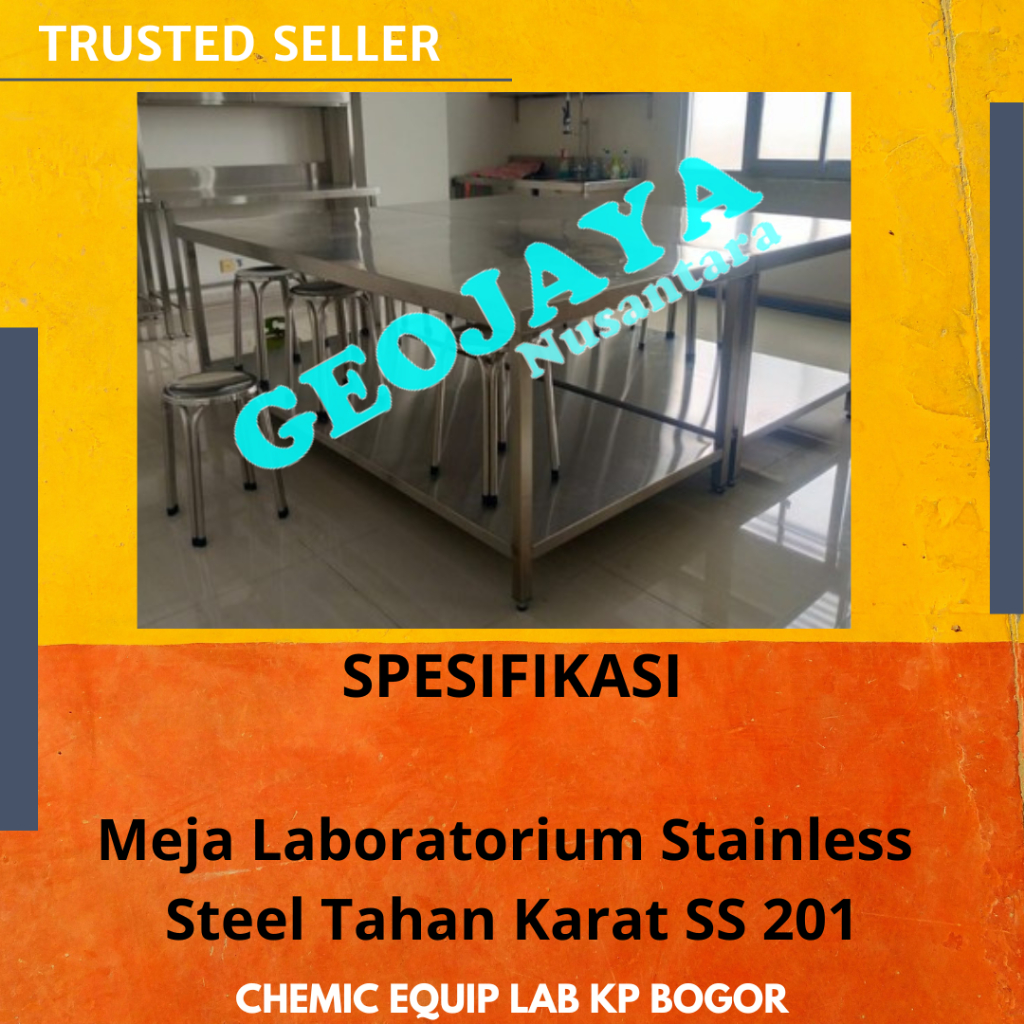 Jual Meja Laboratorium Stainless Steel Tahan Karat SS 201 - Meja Kerja Lab | Shopee Indonesia