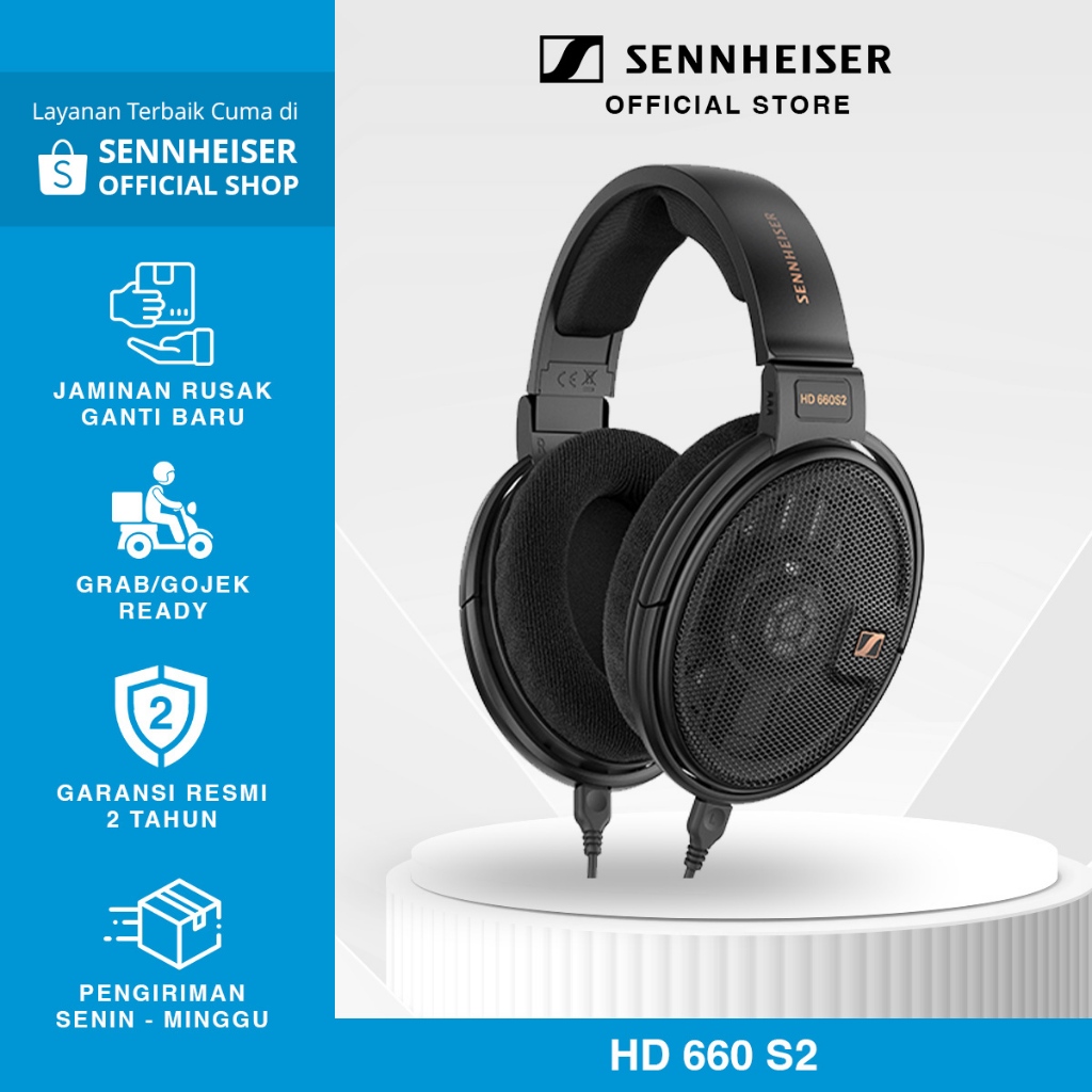 Jual SENNHEISER HD 660S2 Wired Audiophile Stereo Headphones | Shopee Indonesia