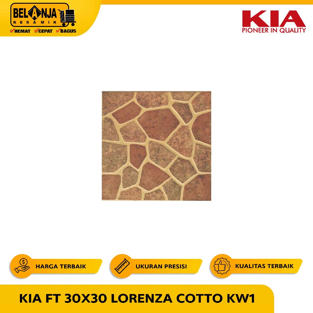 Jual KIA Keramik Lantai 30x30 Lorenza Cotto Kw1 | Shopee Indonesia