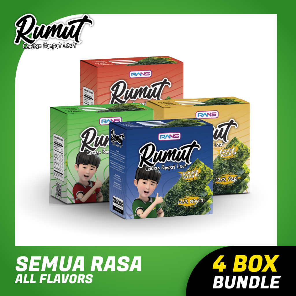 Jual Rumut Goreng 4gr - Bundling 4 Rasa ( Ayam, Sapi, Pedas & Original ...