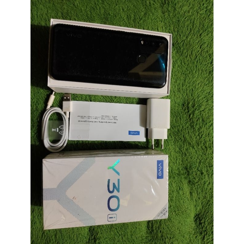 Jual vivo y30 i black ram 64/128 ori second full set normal | Shopee ...