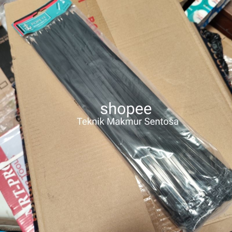 Jual kabel tis ties tali kabel tarik TEBAL 4,8 x 400 40cm Pack Isi ...
