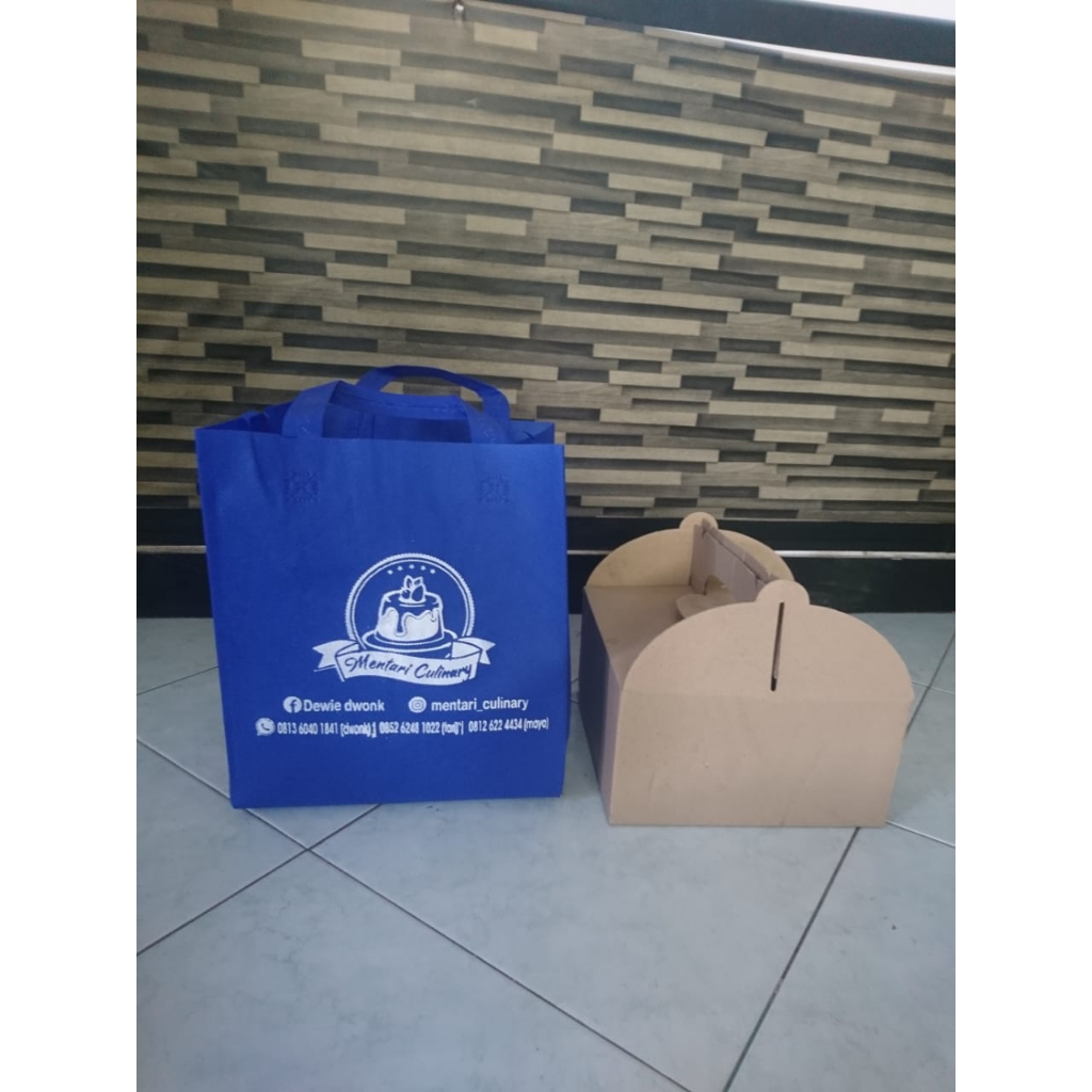 Jual sablon TAS BOX,TAS KOTAK NASI,TAS SPUNBOND,TAS HAJATAN | Shopee Indonesia