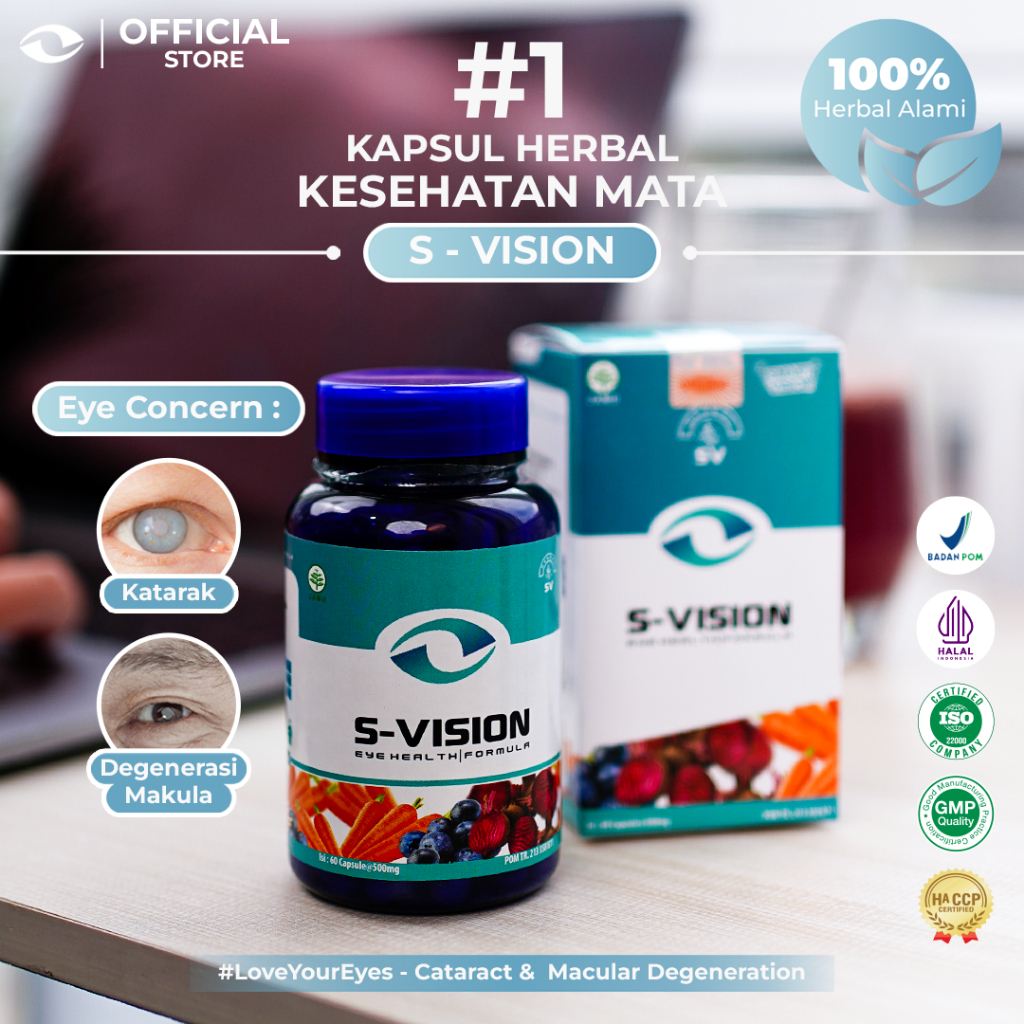 Jual SMART VISION - S EYETECH & S VISION - Suplemen/Obat Mata Minus ...