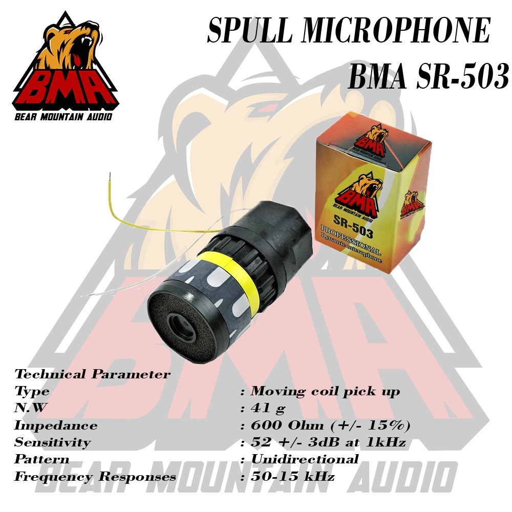 Jual SPUL SPULL MICROPHONE MIC BMA SR 503 SPOL SPOOL ELEMEN MIK SR 503 ...