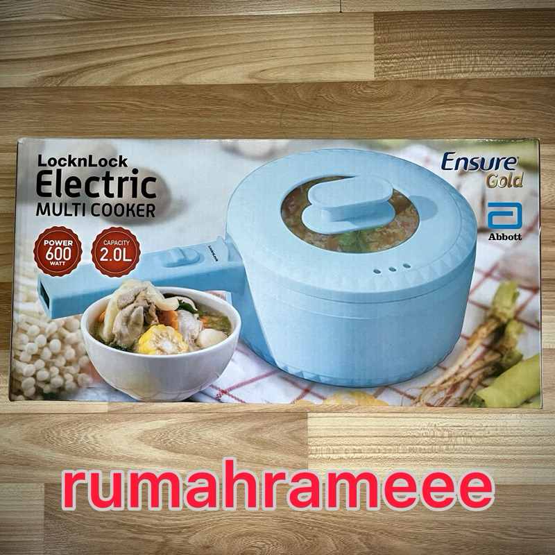 Jual LOCKNLOCK ELECTRIC MULTI COOKER/ PANCI LISTRIK SERBAGUNA | Shopee ...
