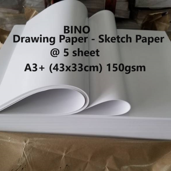 Jual Drawing - Sketch Paper A3+ (43X33cm) 150 gsm 5 Sheet / Kertas ...