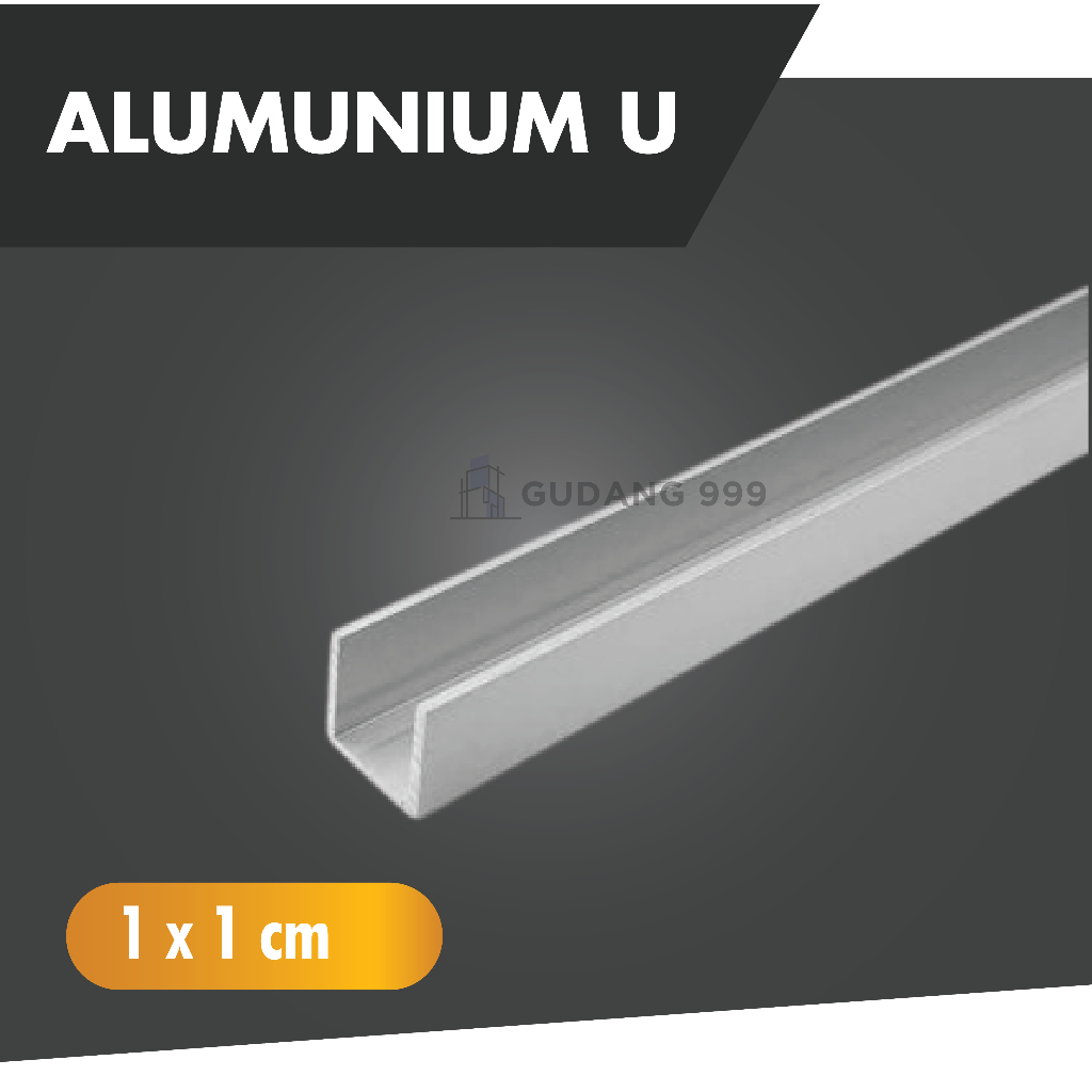 Jual Alumunium U / List U / 1 x 1 cm / 6 Meter | Shopee Indonesia