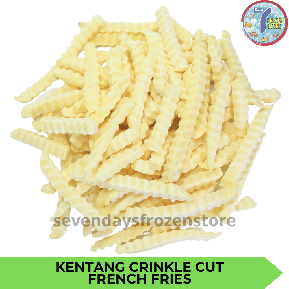 Jual Kentang Goreng Beku Curah Crinkle Cut kemasan 1 kg | Shopee Indonesia