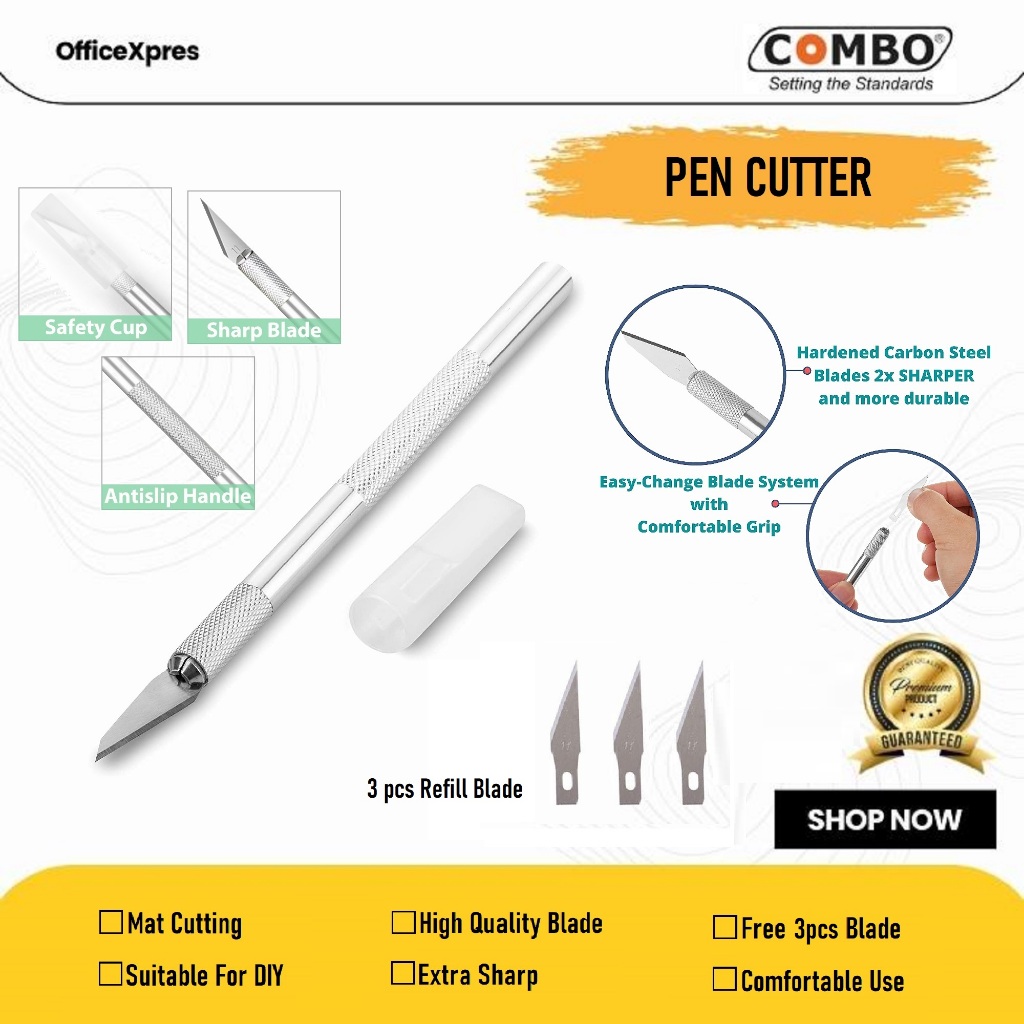 Jual Pisau Seni / Craft Knives / Pisau Ukir / Pen-Type Precision Art ...