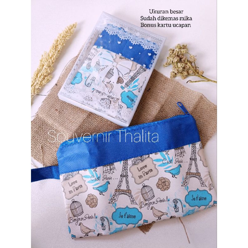 Jual SOUVENIR DOMPET PARIS + Mika Motif ISI 20PCS | Shopee Indonesia