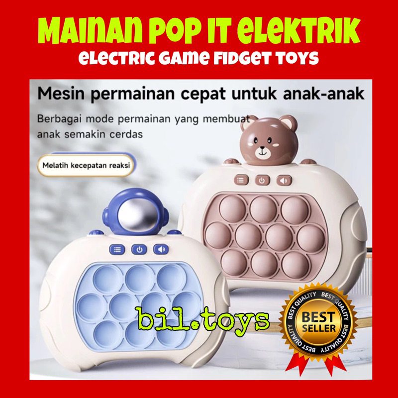 Jual MAINAN ANAK VIRAL POP IT ELEKTRIK PUSH GAME CHALLENGE FIDGET TOYS GEN 3 LEVEL 999 | Shopee ...