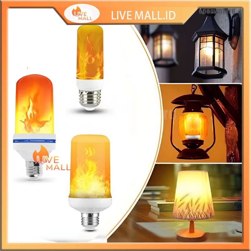 Jual lampu api led e27 besar/bohlam obor led e27-autolux-Flame effect ...