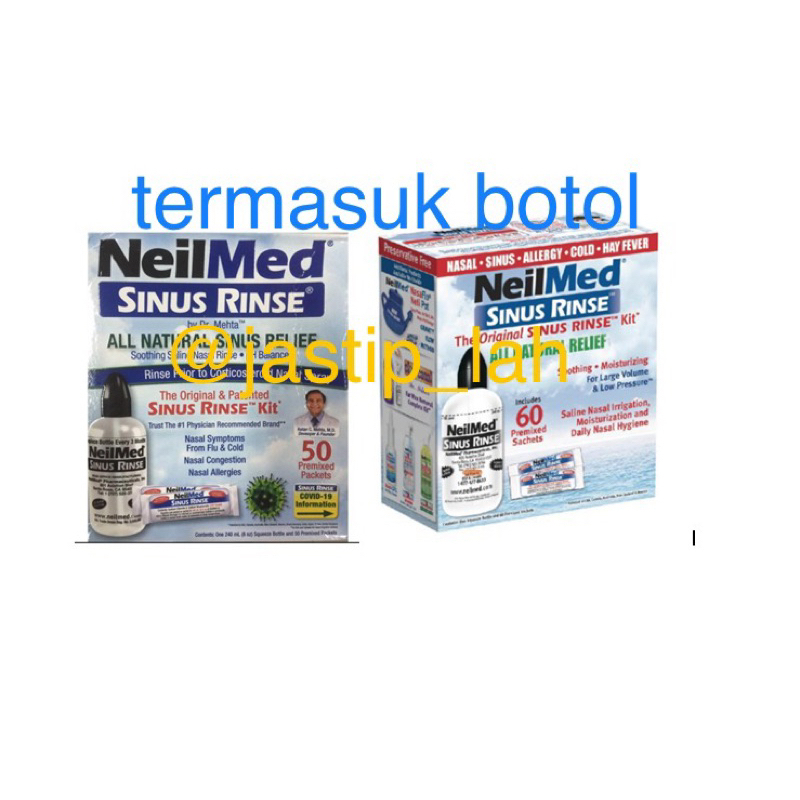 Jual NeilMed Sinus Rinse KIT + 50/60 Premixed Packets | Shopee Indonesia