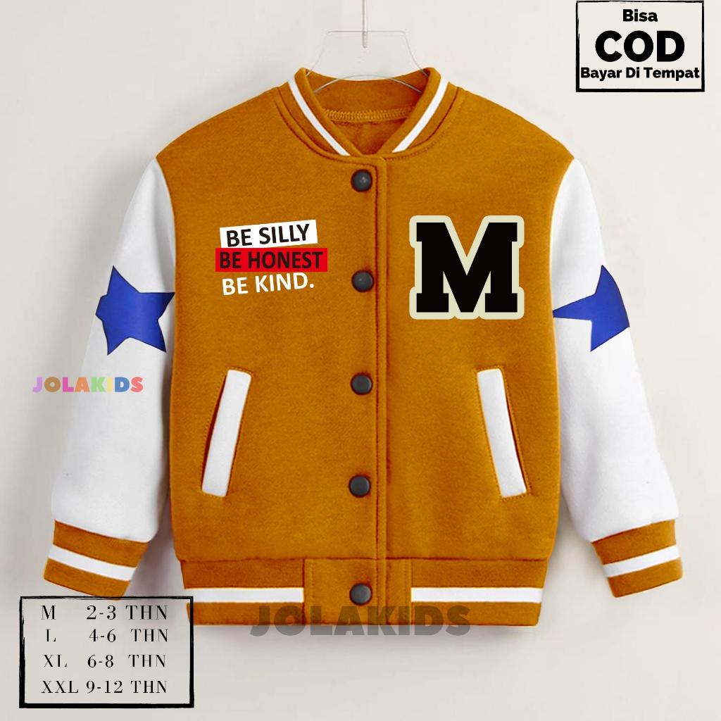 Jual Jaket Varisty Anak INISIAL R M N & S Umur 2-12 Tahun JaCket ...