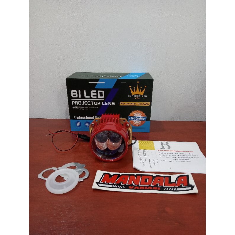 Jual Lampu biled emperor gen2 ini 2.5 inch double laser head light ...