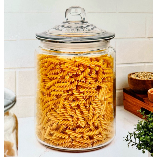 Jual Azoka 1B toples kaca bulat 5,2 liter tutup kaca plus seal karet ...