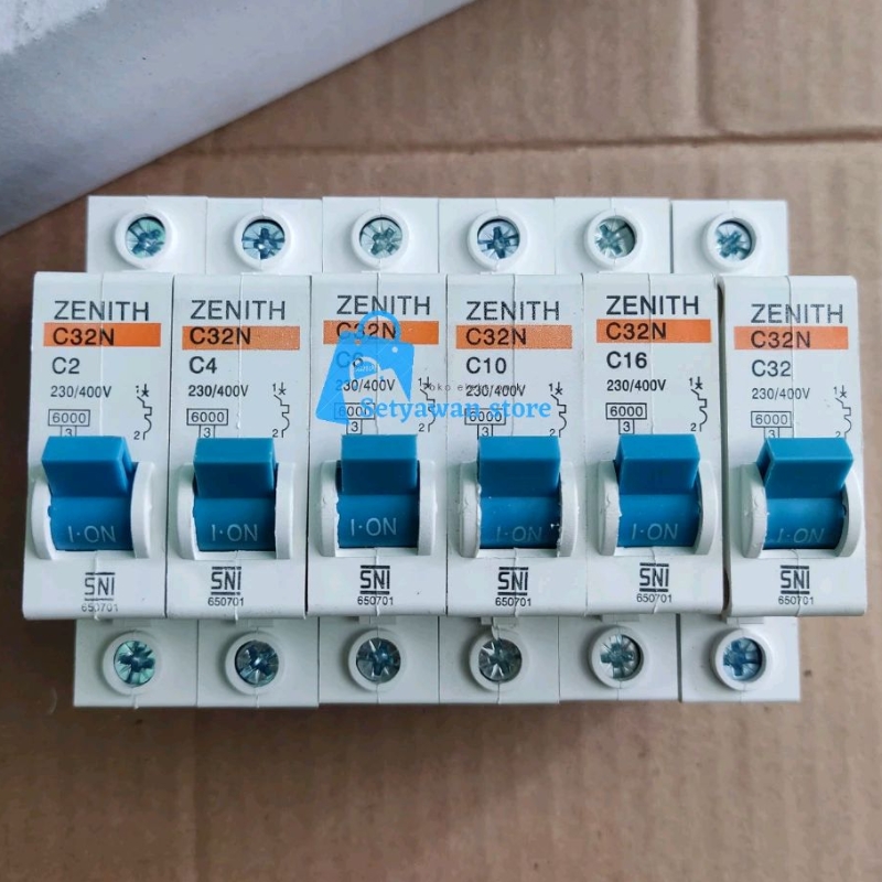 Jual MCB (Mini Circuit Breaker) Listrik 1 Phase 2A/4A/6A/10A/16A/32A SNI | Shopee Indonesia