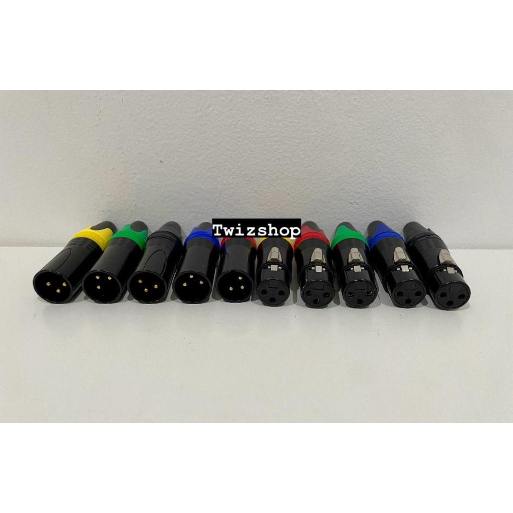 Jual Jack Canon XLR 3 Pin Male / Soket Canon Kunci Female Socket Canon ...