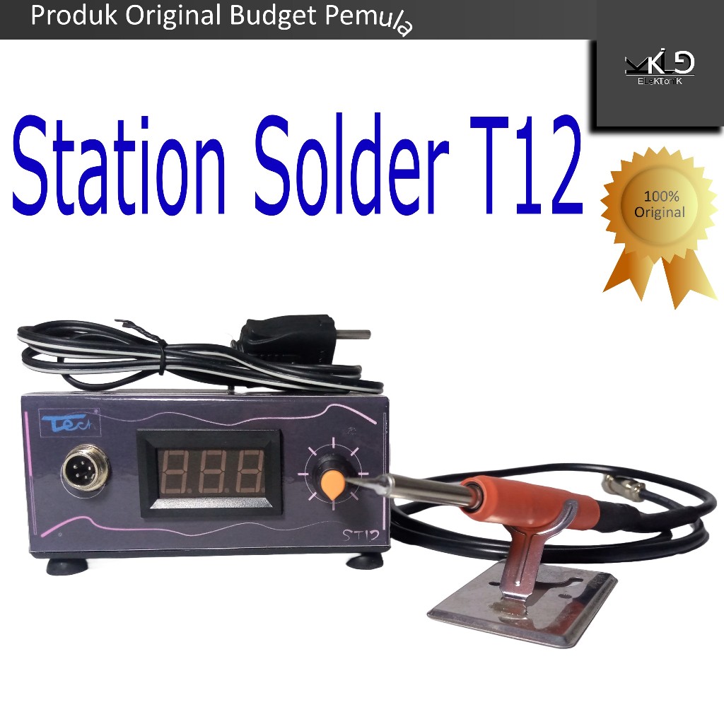 Jual Solder Station T12 Box Solder Solder set dan Tatakan Solder 3 in 1 ...