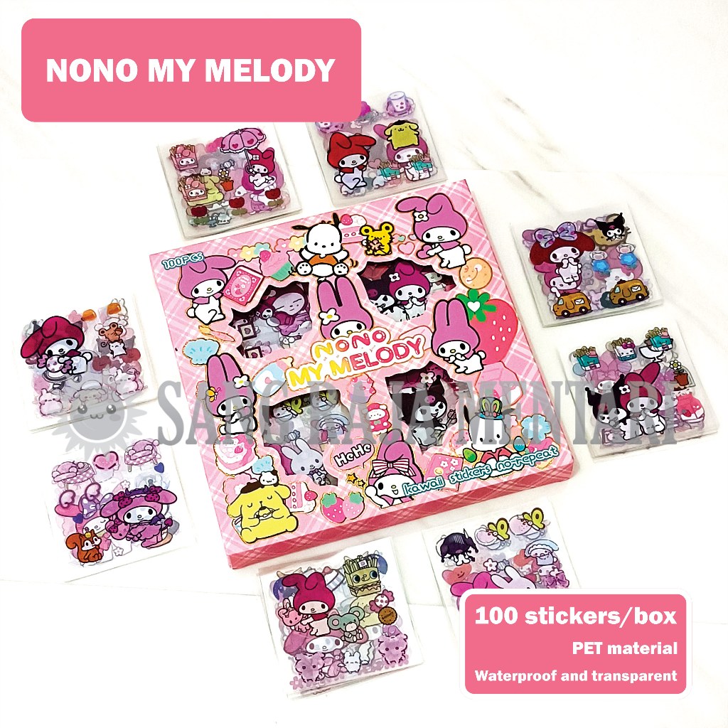 Jual Stiker Nono Momo Anak Perempuan Laki Dapat Box isi 100 Lembar ...