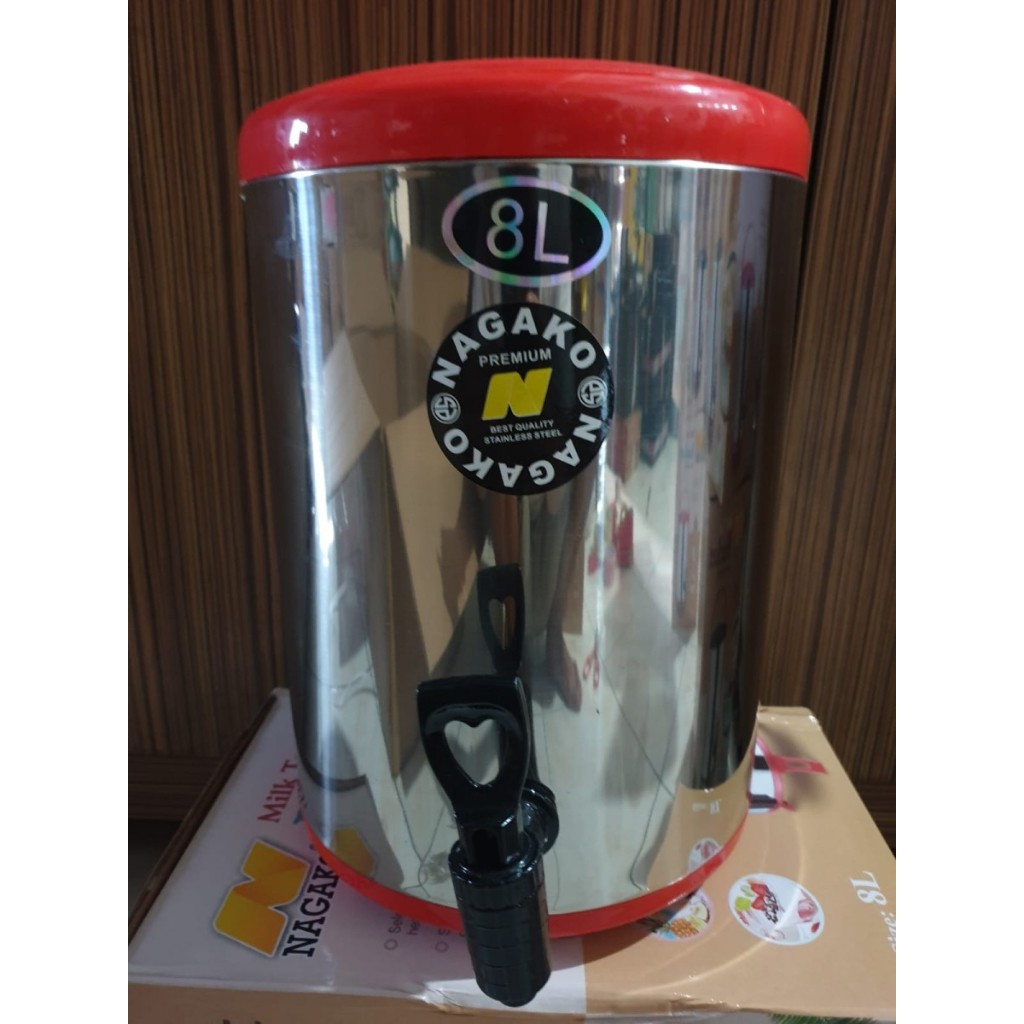 Jual Termos Jumbo Nagako 8 Liter / Drink Jar. Termos Air Kran Milk Tea ...