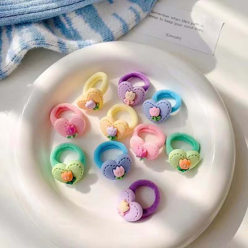 Jual (ISI 10 PCS) KUCIR RAMBUT ANAK GAYA KOREA MOTIF DAN MODEL LUCU ...
