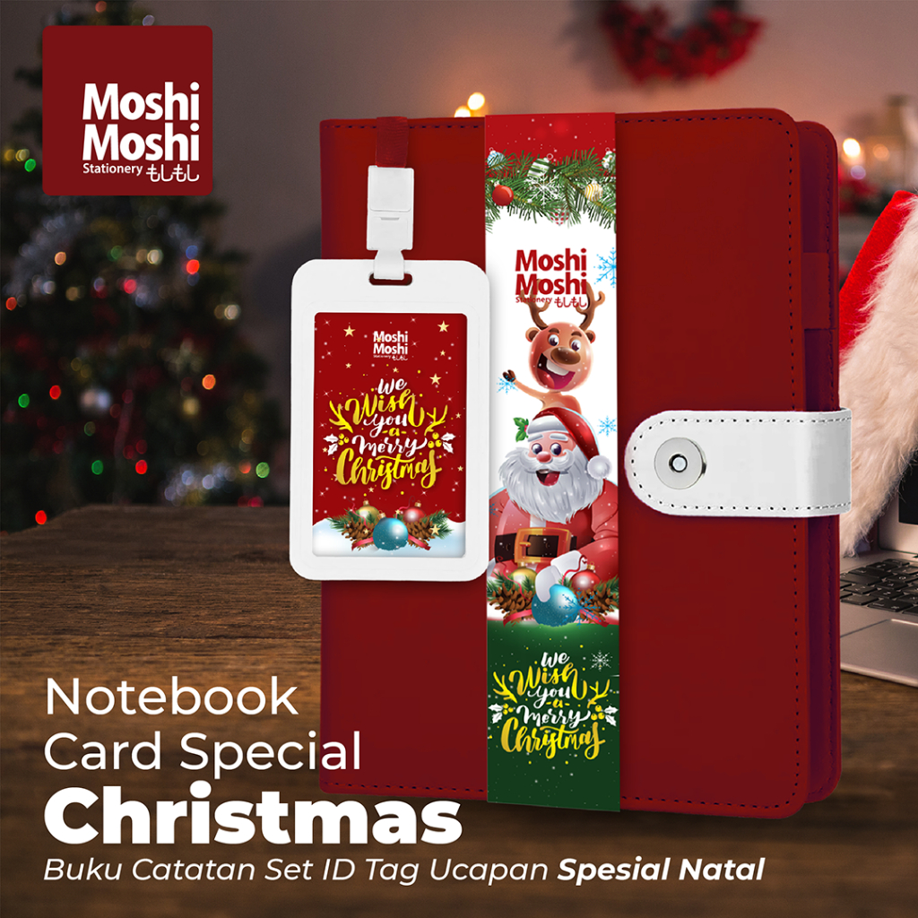 Jual Notebook Moshi ID Card Natal Tahun Baru Lebaran Gift Kartu Ucapan ...
