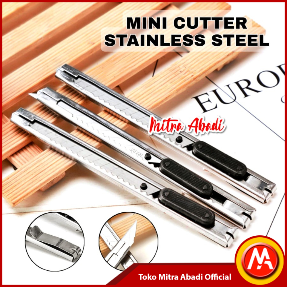 Jual Mini Cutter Stainless Steel / Pisau Cutter Kecil | Shopee Indonesia
