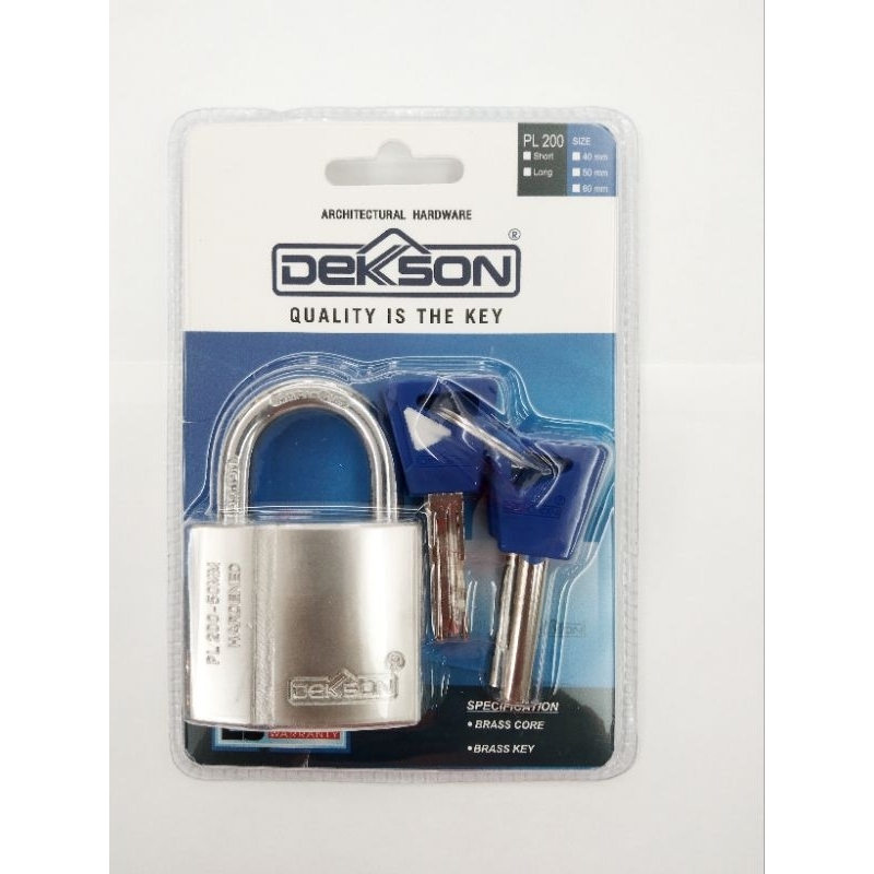 Jual Gembok Dekkson PL 200 Ukuran 50mm Leher Pendek | Shopee Indonesia