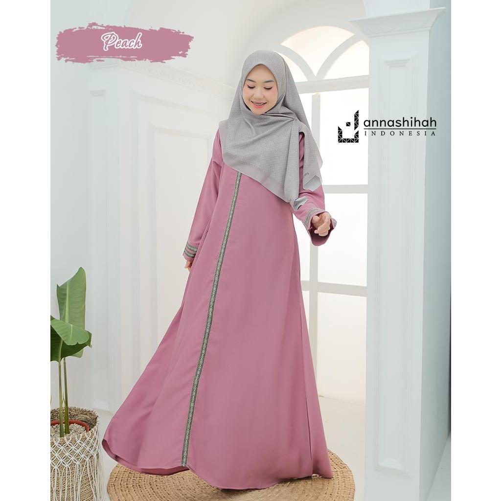 Jual ABAYA HITAM POLOS INAYA LIST PITA QATAR EXSLUSIVE ANNASIHAH/COD ...