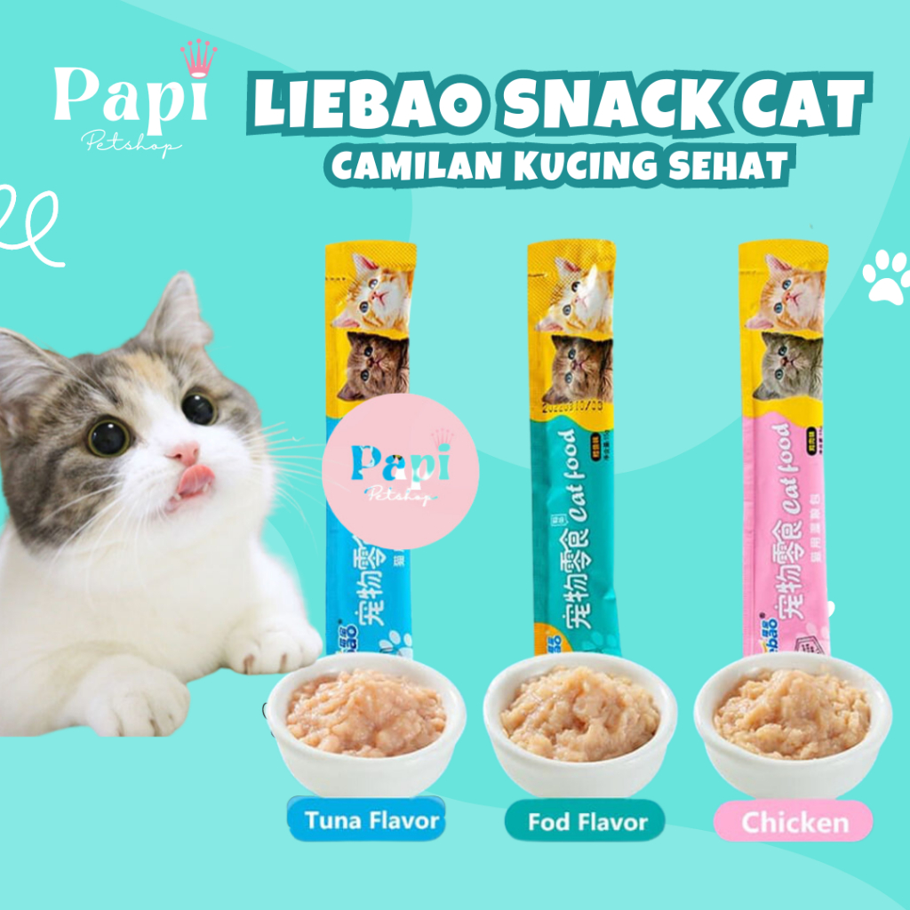 Jual Liebao Snack Kucing Sehat Bergizi Buat Kucing Lebih Gemuk Dan ...