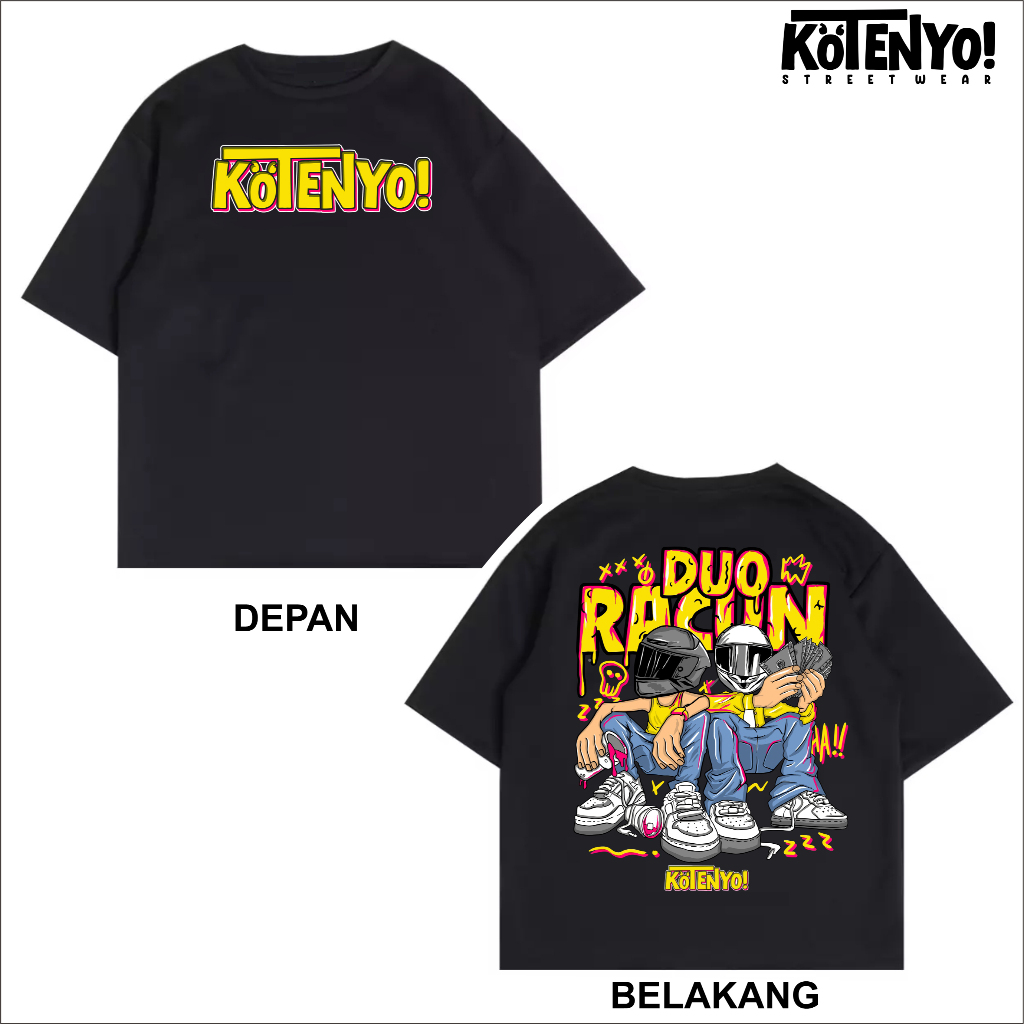 Jual Original Kotenyo - Oversize Unisex T-Shirt Duo Racun | Shopee ...