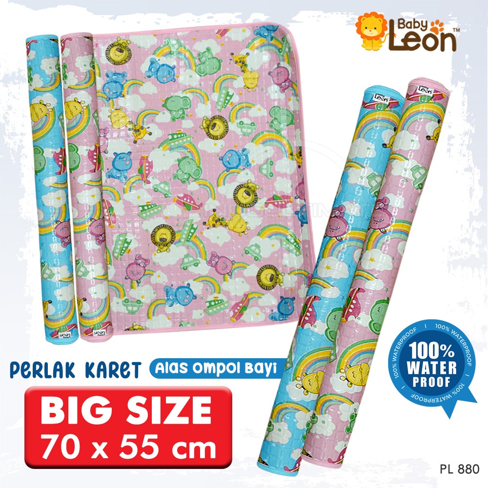 Jual BABY LEON Perlak Bayi Waterproof Perlak Ompol Bayi Karet ...