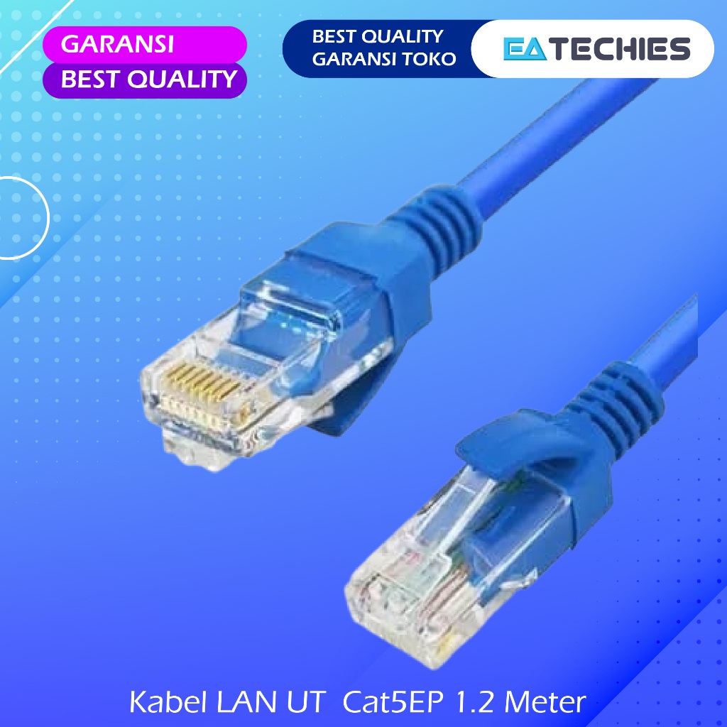 Jual Kabel LAN UTP Panjang 3 Meter 3 M Cat5E RJ45 Network Patch Cable ...