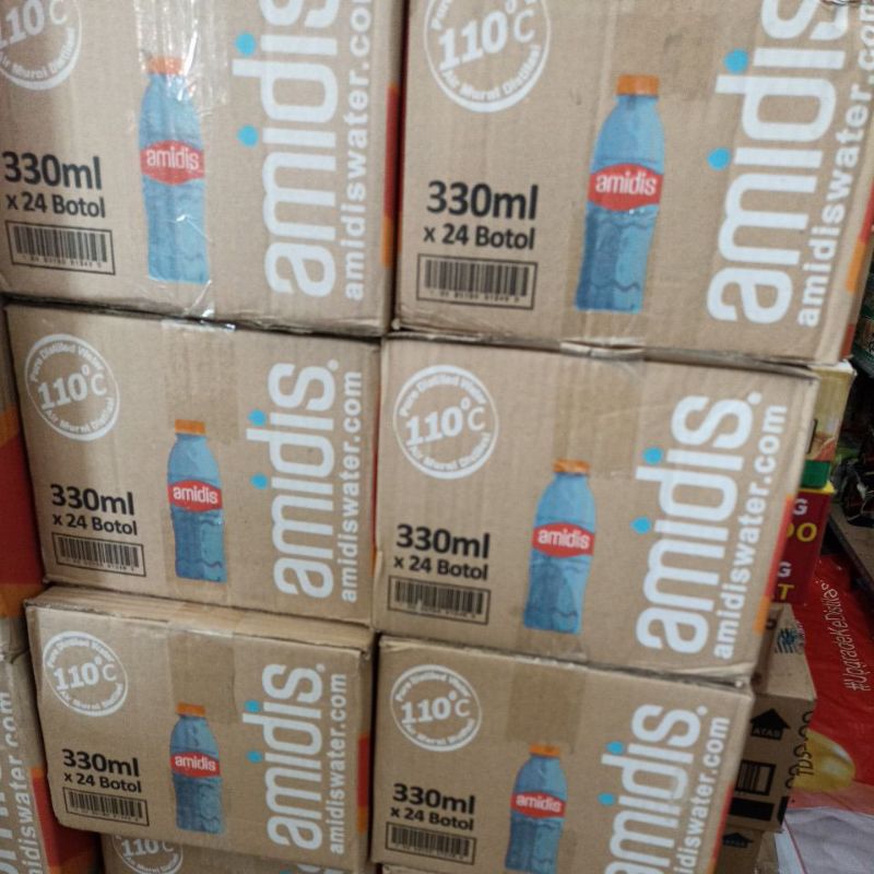 Jual Air Minum Dalam Kemasan AMIDIS 330 ML - 1 dus isi 24 Botol | Shopee Indonesia