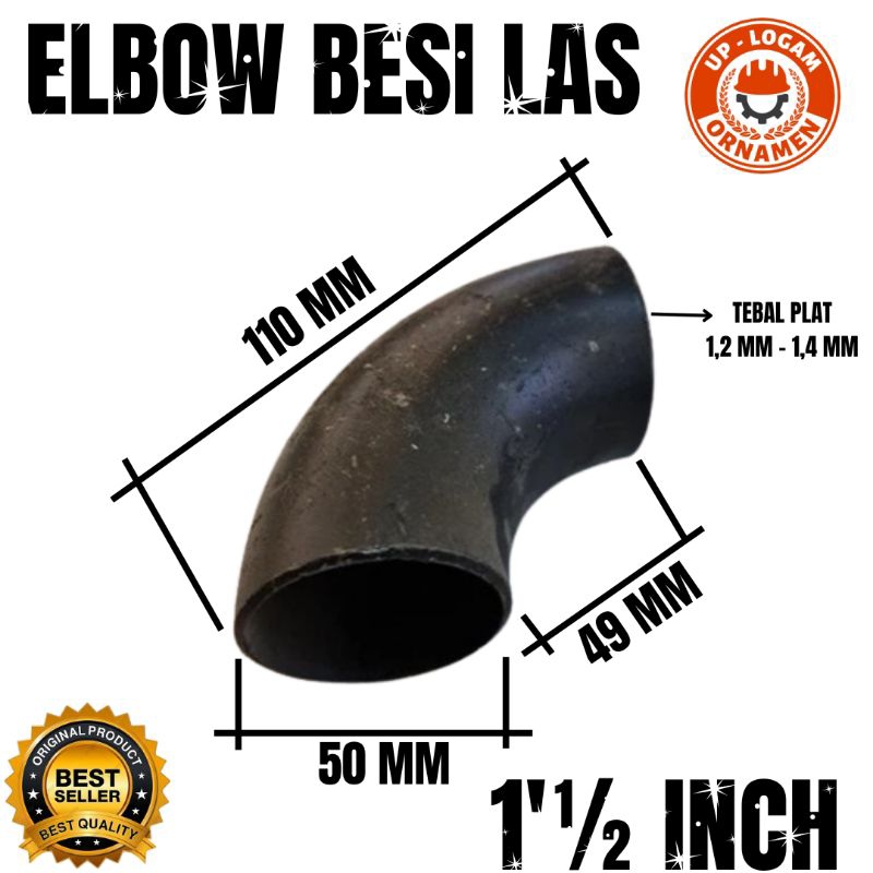 Jual Elbow Las Besi / Keni pipa Ukuran 1 ½ | Shopee Indonesia