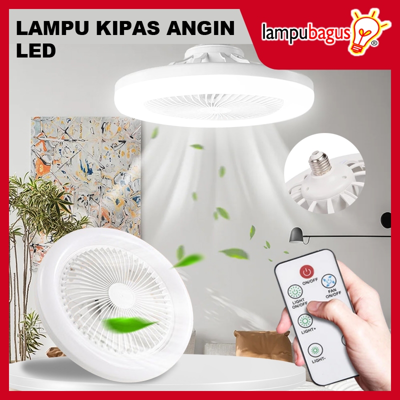 Jual Lampu Kipas Angin Remote 2in1 50W Fan Light LED Plafon Multifungsi ...