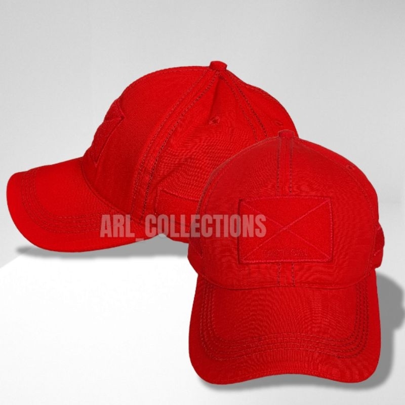 Jual topi tactical bdu merah full ripstop cotton - baseball caps velcro ...