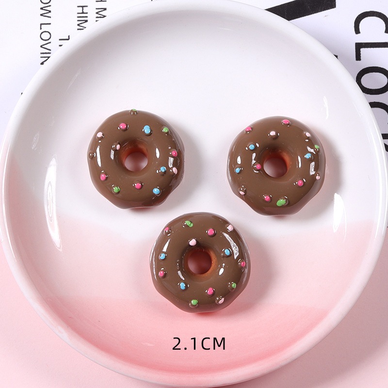 Jual (READY) DIY GLAZED DONUT SPRINKLE MINIATURE 1:12 | flatback resin ...