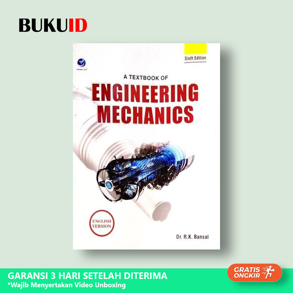 Jual Buku A Textbook Of Engineering Mechanics, Sixth Edition - Original | Shopee Indonesia