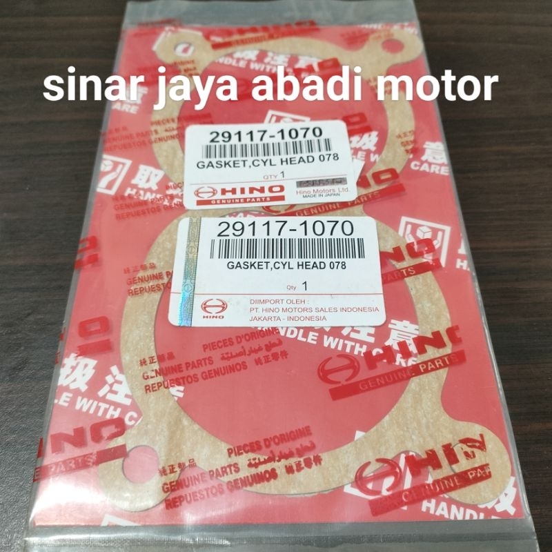 Jual GASKET CYLINDER HEAD PACKING COMPRESOR DOUBLE ATAS HINO 500 ...