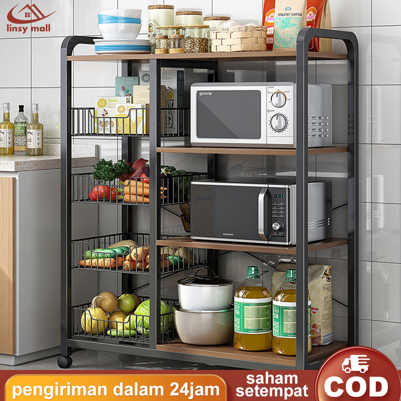 Jual Rak Dapur 5 Susun Minimalis Rak Oven Microwave Serbaguna Rak ...