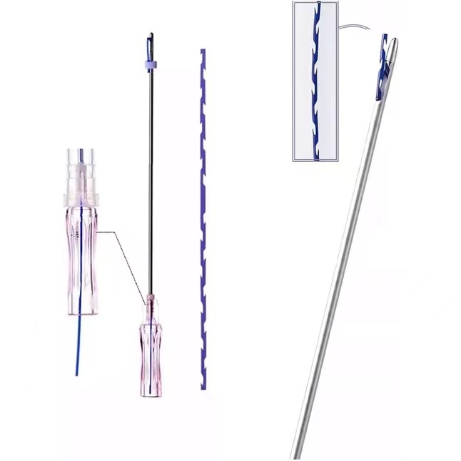 Jual Benang Wajah Pipi 18G x 100mm 19GX100MM PDO / PCL COG FISHBONE ...