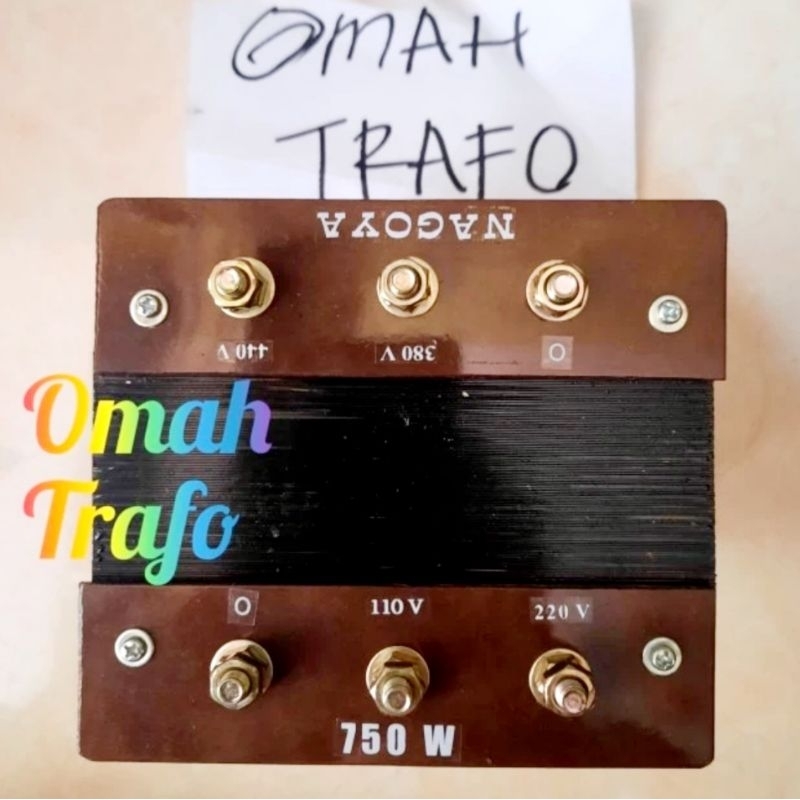 Jual trafo induksi travo step up down 750 watt 380 440v / 110 220v ...